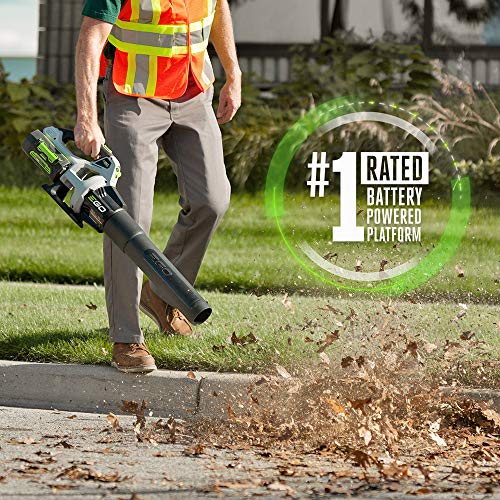 EGO Power+ LB5302 3-Speed Turbo 56-Volt 530 CFM Cordless Leaf Blower 2.5Ah Battery and Charger Included & AGC1000 Gutter Cleaning Attachment Kit