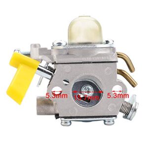 Venseri 26cc Carburetor with Check Valve for Homelite Ryobi Poulan Craftsman 30cc 26cc Trimmer Blower ZAMA C1U-H60 Carb Replace 308054013 308054012 308054004 308054008