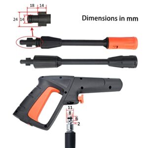 Replacement Pressure Washer Spray Gun with Extension Wand and Variable Nozzle, Compatible with Sun Joe SPX1000, SPX1500, SPX1501, SPX200E, SPX201E, SPX202E, SPX205E, SPX206E Pressure Washer