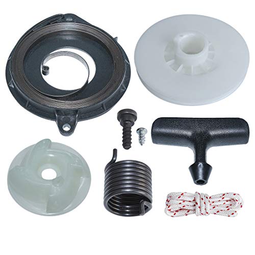 AUMEL Recoil Starter Pulley Spring Grip Rope Kit for Husqvarna 435 440 Chainsaw Replace # 540057502.