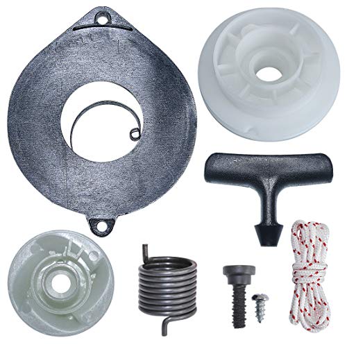 AUMEL Recoil Starter Pulley Spring Grip Rope Kit for Husqvarna 435 440 Chainsaw Replace # 540057502.