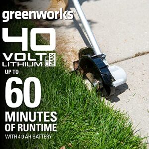 Greenworks 40V 8" Brushless Edger, 4.0Ah USB Battery and Charger Included