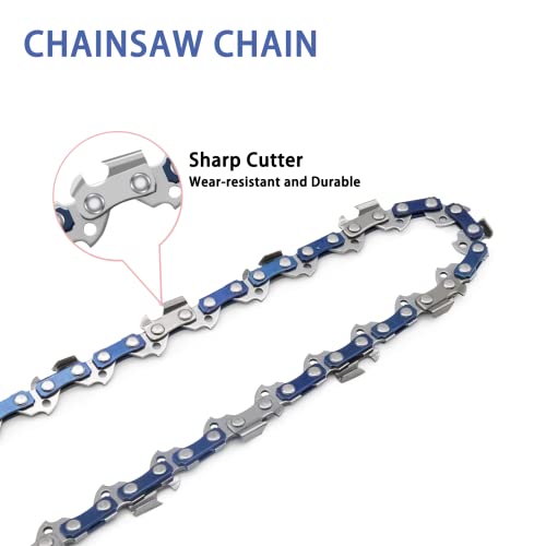 O-CONN 4 Pack 14 Inch Chainsaw Chain 3/8" LP Pitch .050'' Gauge 52 Drive Links Fits Echo, Craftsman, Poulan, Ryobi and more