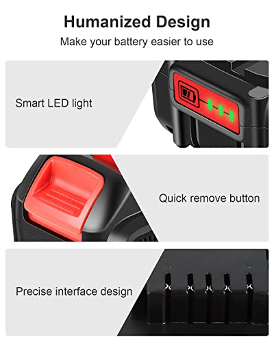 Lenoya 7000mAh Replacement for Dewalt 20V Battery DCB207 2Packs