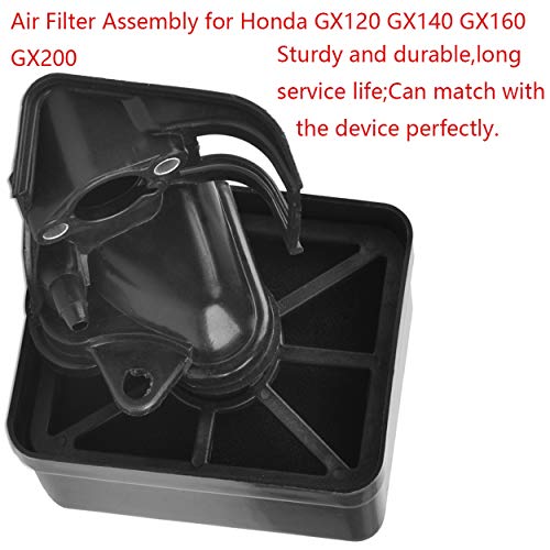 Karen GX120 Air Filter Housing with Air Filter Assembly, for Honda GX140 GX160 GX200 Engine Lawn Mower Replace 17235-Z51-831 17410-Z51-020 17230-Z51-820