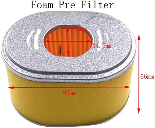 Karen GX120 Air Filter Housing with Air Filter Assembly, for Honda GX140 GX160 GX200 Engine Lawn Mower Replace 17235-Z51-831 17410-Z51-020 17230-Z51-820