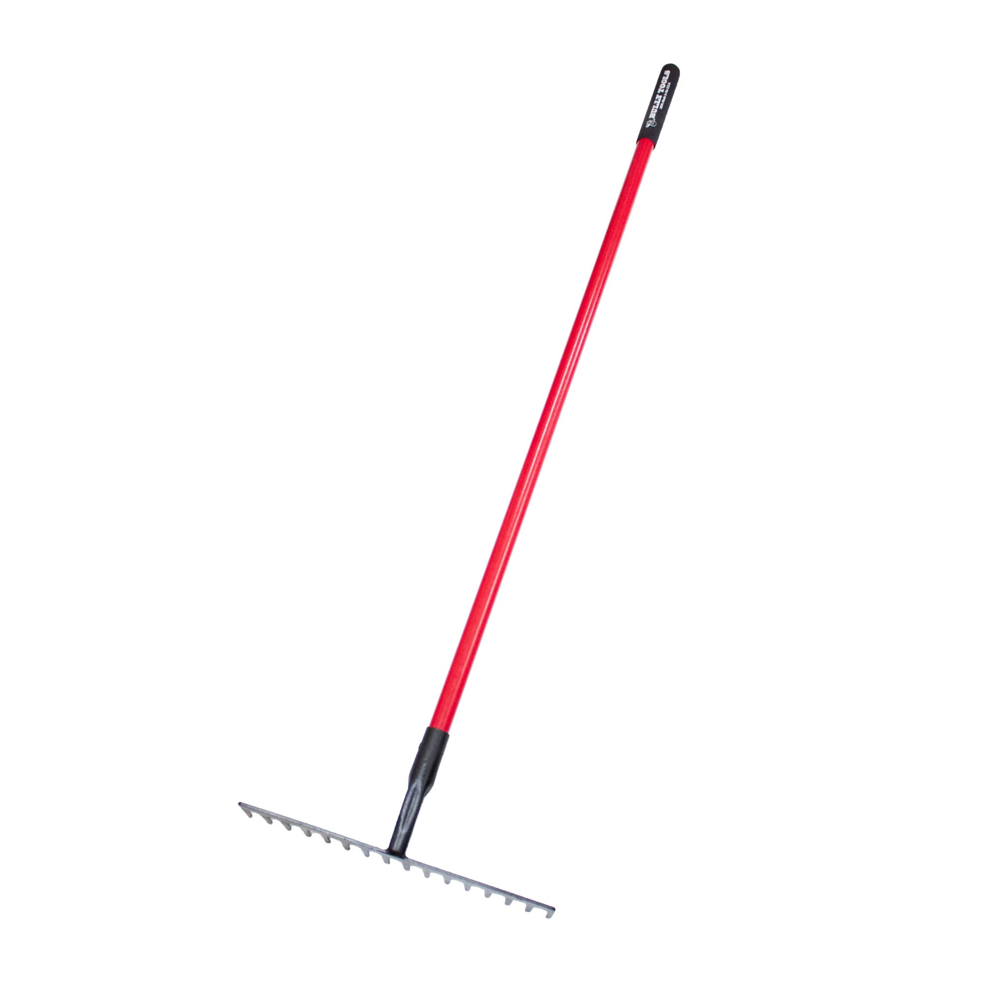 Bully Tools 92369 18" Stone Rake with Long Fiberglass Handle