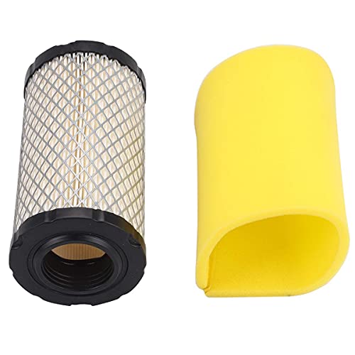 HIPA 793569 793685 Air filter/Pre Filter with Fuel Filter for Compatible with Briggs and Stratton Craftsman 793569 John Deere LA125 D120 Mower Tractor