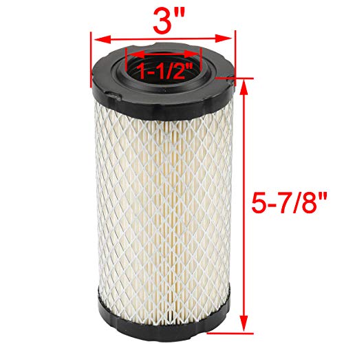 HIPA 793569 793685 Air filter/Pre Filter with Fuel Filter for Compatible with Briggs and Stratton Craftsman 793569 John Deere LA125 D120 Mower Tractor