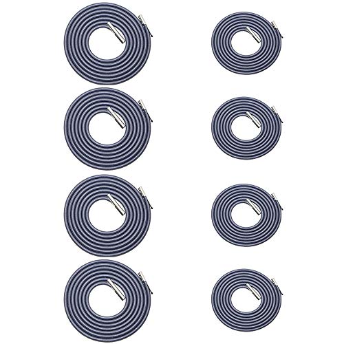 Carkio Zero Gravity Chair Replacement Cords,Gray Universal Replacement Tie Rope Laces Cords Compatible with Lounge Chair, Bungee Chair (8 Cords)