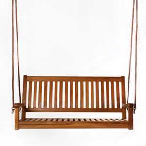 all things cedar ts50 teak porch swing