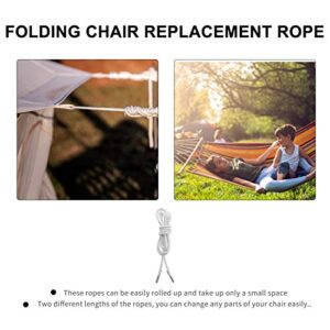 Housoutil Reclining Salon Chair 4pcs Chair Universal Replacement Lace Kit Gravity Chair Replacement Cords Bungee Ropes Recliner Chair Repair Tool for Lounge Chair Chair Recliner