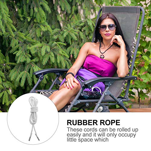 Housoutil Reclining Salon Chair 4pcs Chair Universal Replacement Lace Kit Gravity Chair Replacement Cords Bungee Ropes Recliner Chair Repair Tool for Lounge Chair Chair Recliner