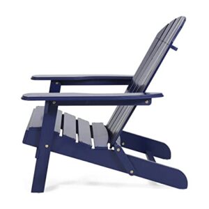 Christopher Knight Home 296701 Hanlee Adirondack Chair, Navy Blue