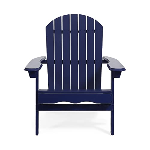 Christopher Knight Home 296701 Hanlee Adirondack Chair, Navy Blue