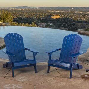 Christopher Knight Home 296701 Hanlee Adirondack Chair, Navy Blue