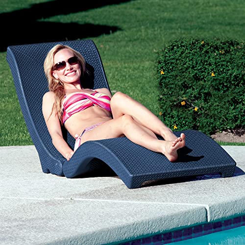 SwimWays 6060052 Terra Sol Sonoma Patio Chaise Lounge Chair, Blue