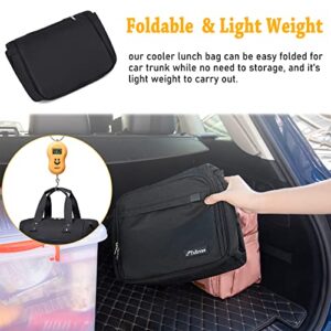 Extra Large Lunch Bag Mens Lunch Box for Work - Leakproof Insulated Lunch Tote Bag for Adults Soft Side Cooler Bag, (Black,20L)