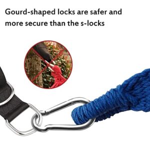 Tree Swing Straps,Tree Swing Hanging Kit,2 PCS 55cm / 22inches Heavy Duty Hanging Straps Holds 440 lbs with Carabiner Perfect for Tree Swing, Rope Swing,Hammock, Plank