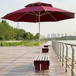 JINHAN Outdoor Umbrella Clamp - Steel Patio Umbrella Holder | Attaches to The Railsor Fence Post, Railing, Bleachers, Benches, Tailgates and More