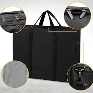 SIRUITON Folding Table Storage Bag, Portable Carry Bag for Folding Picnic Tables with Reinforcing Plate & Shoulder Strap, 600D Heavy Duty Extra Large Moving Bags with Zippers（Bag only）