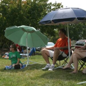 JoeShade, Portable Sun Shade Umbrella, Sunshade Umbrella, Sports Umbrella, Blue