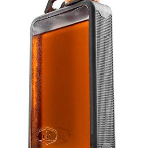 GSI Outdoors, Boulder Flask, Rugged and Shatter-Resistant, Outdoor Hip Flask, Graphite, 10 Fluid Ounces