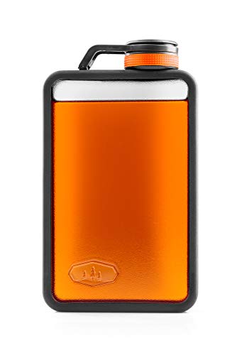 GSI Outdoors, Boulder Flask, Rugged and Shatter-Resistant, Outdoor Hip Flask, Graphite, 10 Fluid Ounces