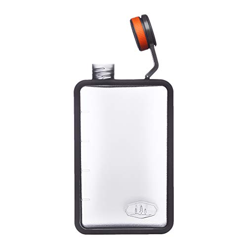 GSI Outdoors, Boulder Flask, Rugged and Shatter-Resistant, Outdoor Hip Flask, Graphite, 10 Fluid Ounces