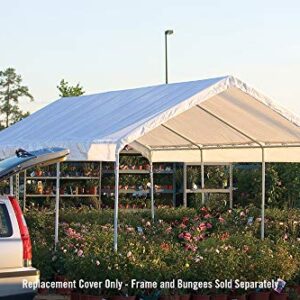 ShelterLogic SuperMax All Purpose Outdoor 10 x 20-Feet Canopy Replacement Cover for 2-Inch Frame Canopies (Cover Only, Frame Not Included)