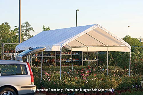 ShelterLogic SuperMax All Purpose Outdoor 10 x 20-Feet Canopy Replacement Cover for 2-Inch Frame Canopies (Cover Only, Frame Not Included)