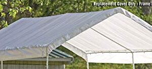 ShelterLogic SuperMax All Purpose Outdoor 10 x 20-Feet Canopy Replacement Cover for 2-Inch Frame Canopies (Cover Only, Frame Not Included)