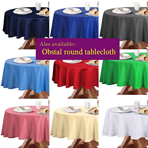 Obstal 100% Waterproof PVC Table Cloth, Oil-Proof Spill-Proof Vinyl Rectangle Tablecloth, Wipeable Table Cover for Outdoor and Indoor Use, 54x78 Inch, Red and White Checkered Pattern