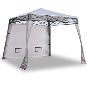 ezyfast elegant pop up beach shelter, compact instant canopy tent, portable sports cabana, 7.5 x 7.5 ft base / 6 x 6 ft top for hiking, camping, fishing, picnic, family outings (6 x 6, a khaki)