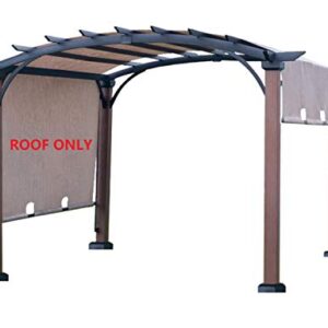 ALISUN Replacement Sling Canopy (with Ties) for The Lowe's Allen + roth 10 ft x 10 ft Tan/Black Material Freestanding Pergola #L-PG152PST-B (Size: 200" (L) x 103" (W))