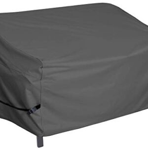 Porch Shield Waterproof Outdoor Bench Sofa Cover – Patio 2 Seater Loveseat Cover 56W x 31D x 33H inch, Black