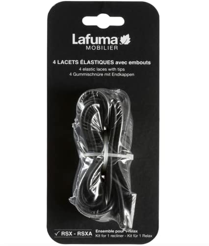 Lafuma Replacement Laces for R-Clip Recliners - Black (Accessory/Replacement Only)