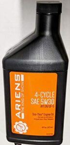 ariens 00091000 4 cycle sae 5w30 sno thro oil 16oz by ariens