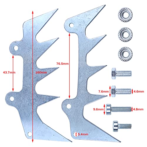 Adefol Chain Saw Bumper Spike/Felling Dog 21pcs Kit for Stihl MS660 MS460 MS440 066 046 044 Replacement Parts with Chain Adjuster Tensioner, Bar Stud, Bar Nut for 1122 664 0503, 1122 664 0508