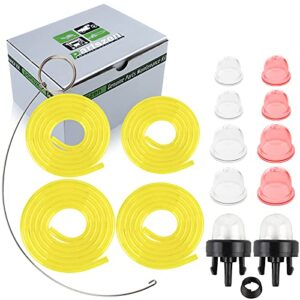 partszen AC04122 Fuel Line Primer Bulb Kit for Zama Ryobi Homelite Husqvarna Poulan Craftman Chainsaw Trimmer Blower Carburetor Weed Eater