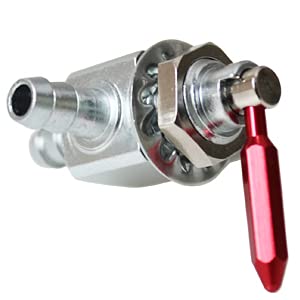 HPENP Cut-Off Fuel VALVES For Scag 2-Way 1/4" Barbs Steel Fuel Oil Gas Petcock in Line Valve 482212, E633347, 1-633347, Husqvarana 539102679 with Fuel Filter Kit