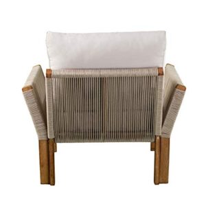 SEI Furniture AMZ8039801DO Brendina Outdoor Armchair, Natural, White