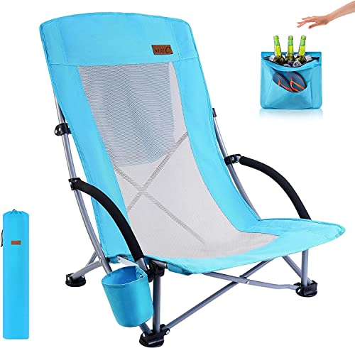 Nice C Beach Chair with Cooler + 2 Pack Beach Chair with Cooler and Umbrella