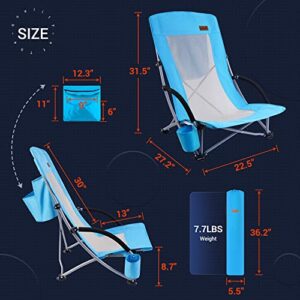 Nice C Beach Chair with Cooler + 2 Pack Beach Chair with Cooler and Umbrella