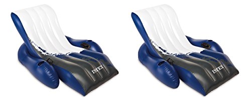 Intex Floating Recliner Lounge for Swimming Pools, 2-Pack