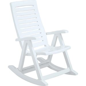 rimax 10002 gentle rocking chair, white