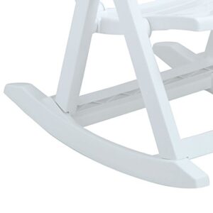 Rimax 10002 Gentle Rocking Chair, White