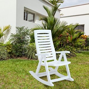 Rimax 10002 Gentle Rocking Chair, White