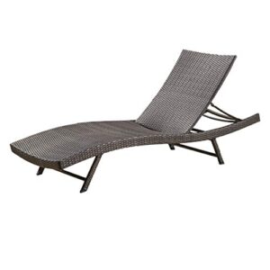 christopher knight home kauai chaise lounge, multibrown