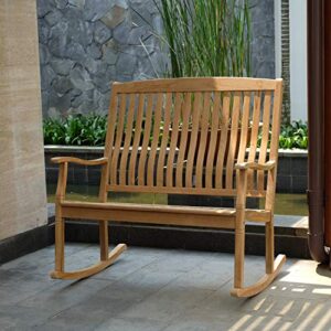 cambridge casual bench loveseat rocking chair, teak